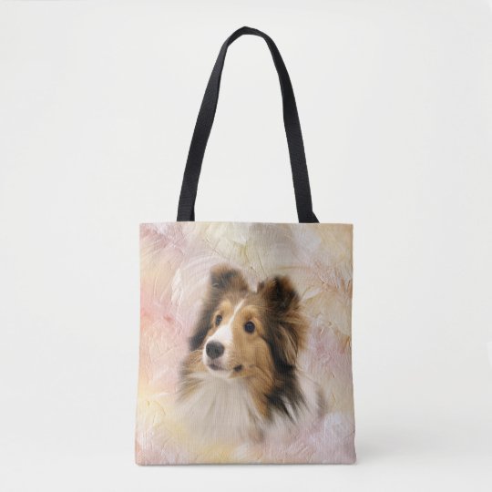 Sheltie face tote bag | Zazzle.com
