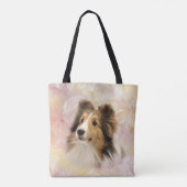Sheltie face tote bag | Zazzle