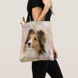 Sheltie face tote bag | Zazzle