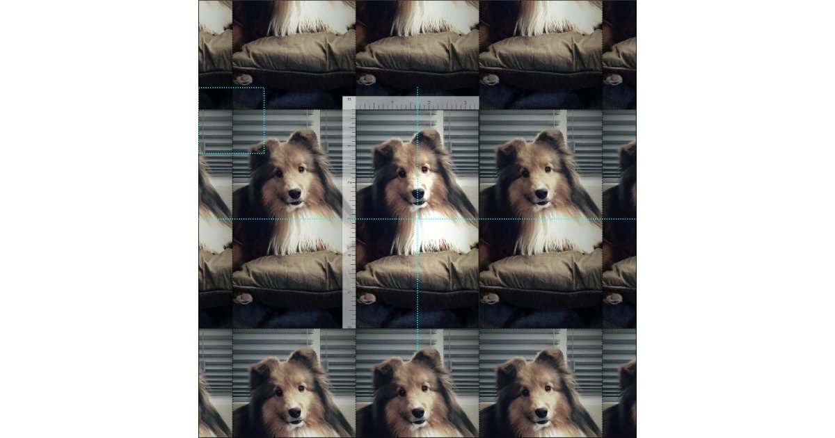 Sheltie On Fat Quarter Fabric | Zazzle