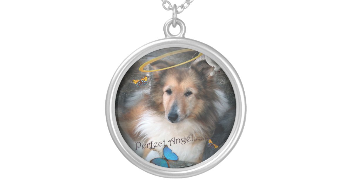 Sheltie Perfect Angel Necklace | Zazzle