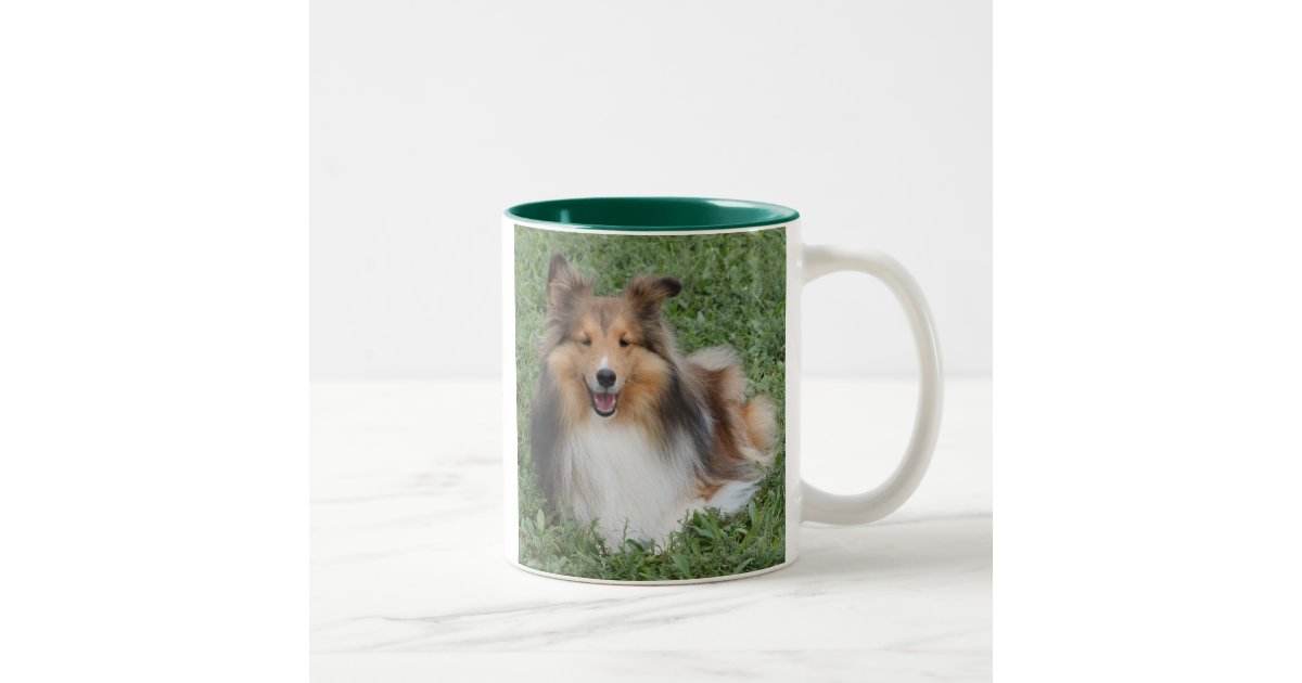 SHELTIE Two-Tone COFFEE MUG | Zazzle
