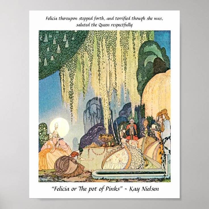 Shepherdess meeting the Queen Kay Nielsen Poster | Zazzle