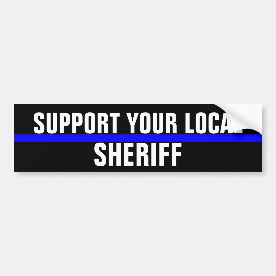 Sheriff Bumper Sticker | Zazzle