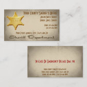 Sheriff Business Card | Zazzle