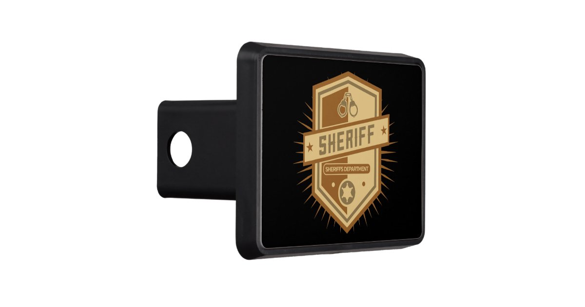 Sheriff Crest Trailer Hitch Cover | Zazzle