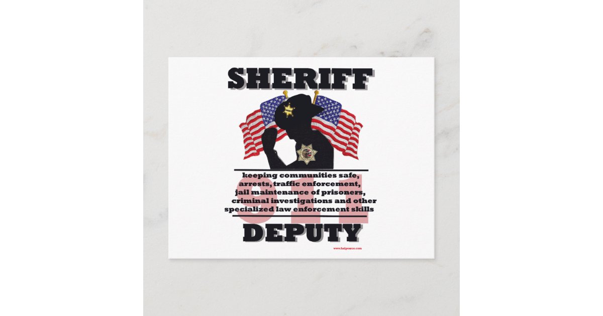 Sheriff_Deputy Postcard | Zazzle
