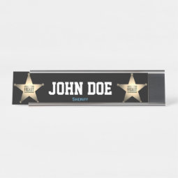 Sheriff Desk Name Plate | Zazzle