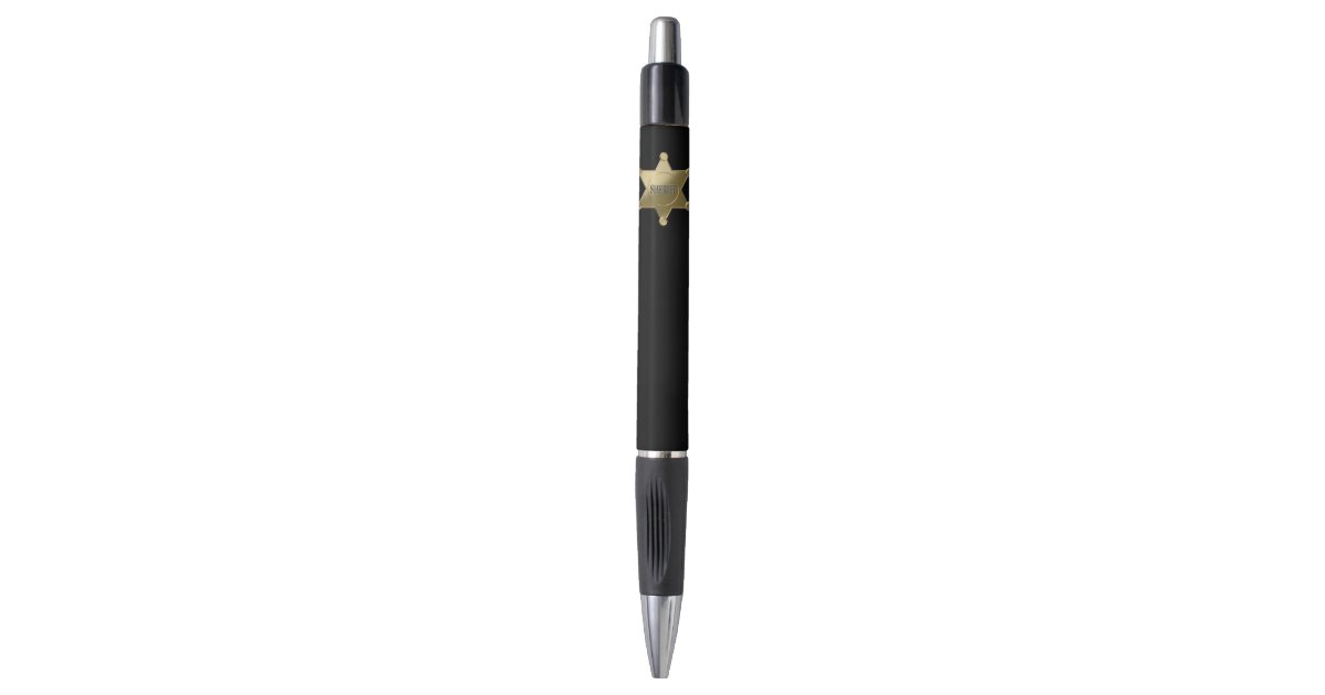 Sheriff golden star pen | Zazzle.com