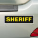 SHERIFF - Golden Yellow Logo Bumper Sticker | Zazzle