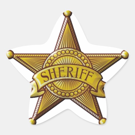 Sheriff Star Sticker | Zazzle.com