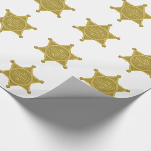 Sheriff Wrapping Paper | Zazzle