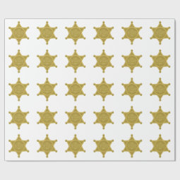 Sheriff Wrapping Paper | Zazzle