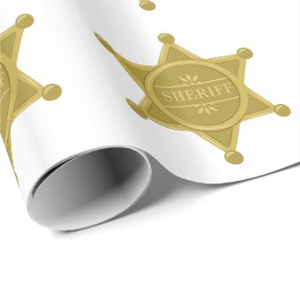 Sheriff Wrapping Paper | Zazzle