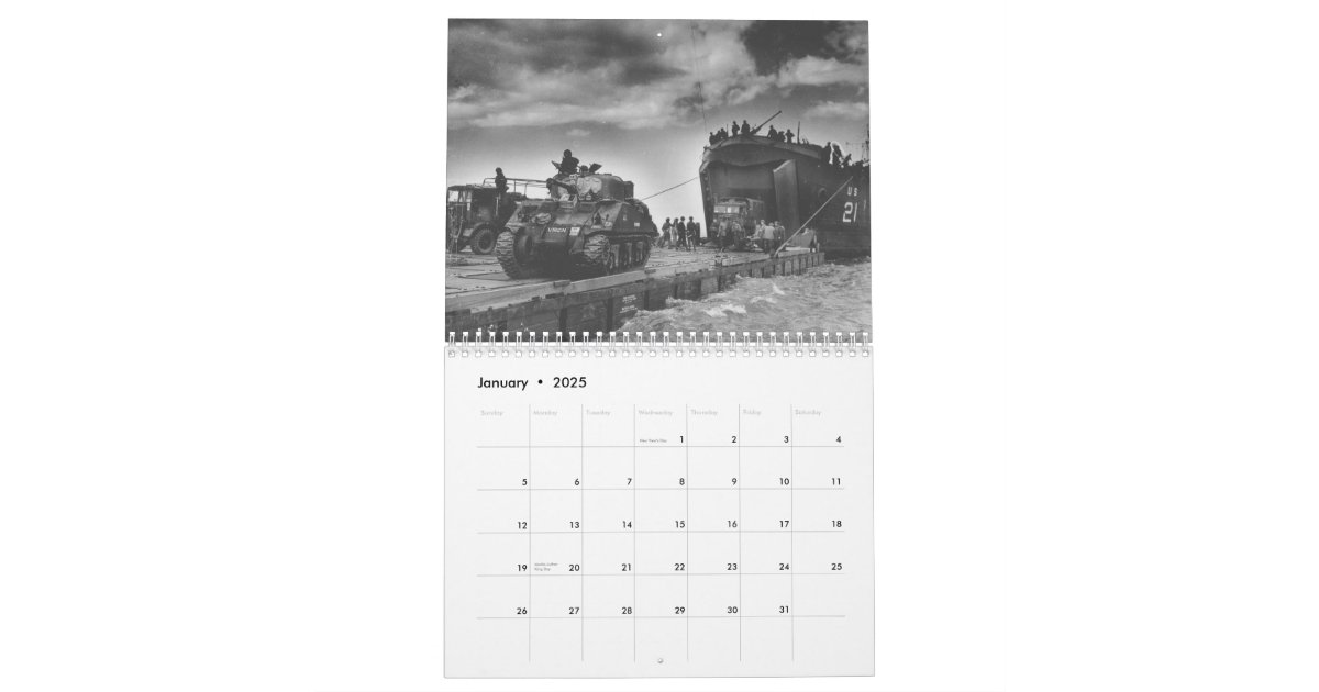 Sherman Tank Calendar | Zazzle