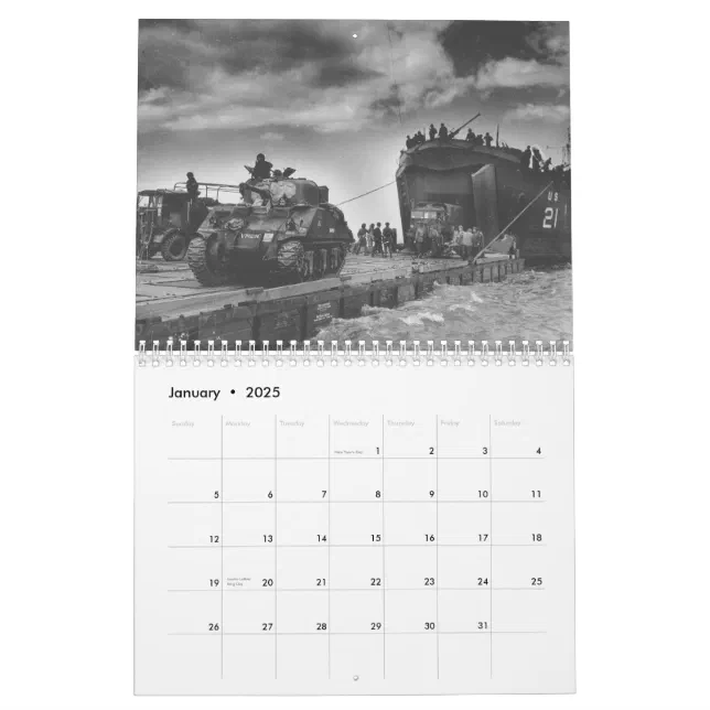 Sherman Tank Calendar | Zazzle