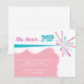 She's About to POP Baby Shower Invitation | Zazzle