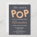 Shes About To Pop Baby Shower Unisex Invitation | Zazzle