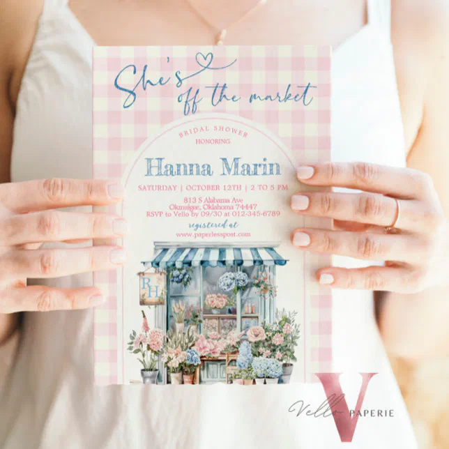 She's Off The Market Bridal Shower Invitation | Zazzle