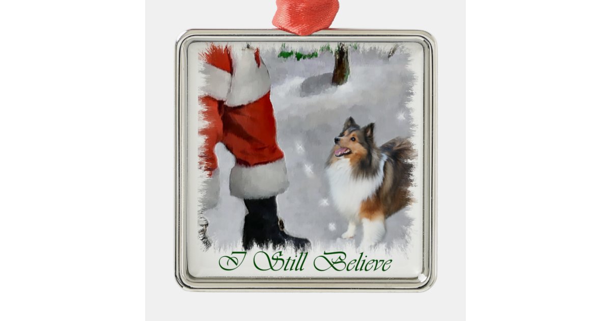 Shetland Sheepdog Sheltie Christmas Gifts Metal Ornament | Zazzle