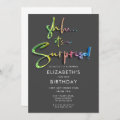 Shh...it's a Surprise Birthday Invitation | Zazzle