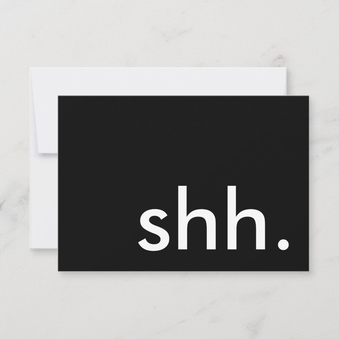 shh. it's a surprise party! invitation | Zazzle