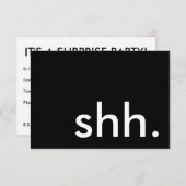 shh. it's a surprise party! invitation | Zazzle