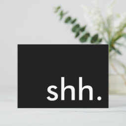 shh. it's a surprise party! invitation | Zazzle