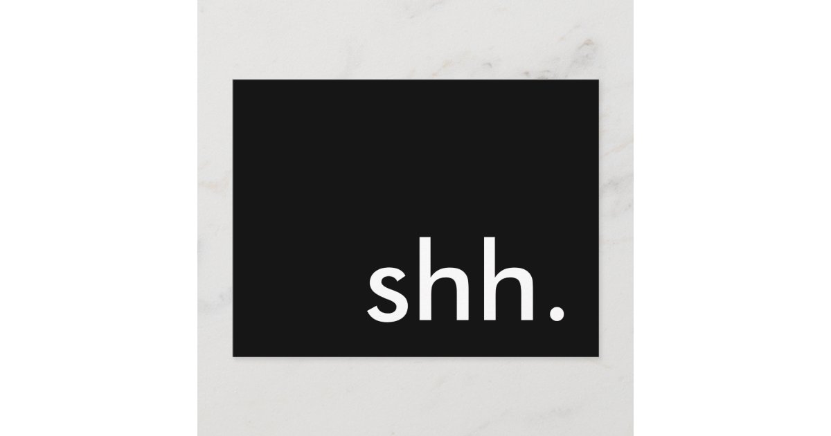 shh. it's a surprise party! invitation postcard | Zazzle
