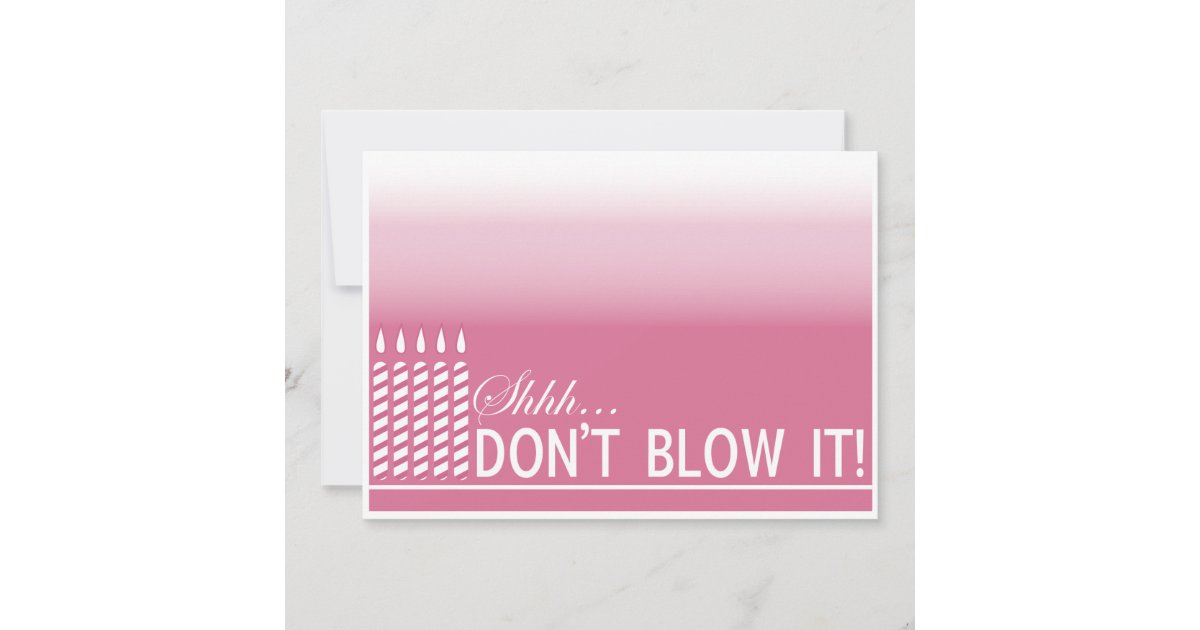 Shh Surprise Birthday Party Invitation | Zazzle