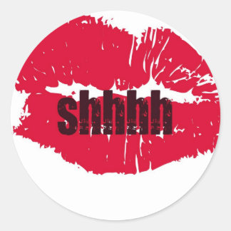Shhh Stickers | Zazzle