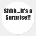 Shhhh...Surprise Party Sticker | Zazzle.com