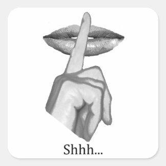 Shhh Stickers | Zazzle