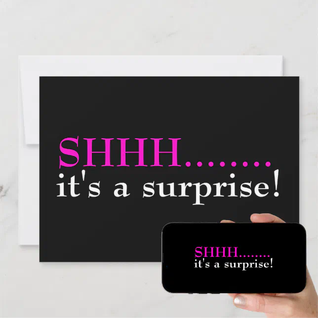 Shhh Surprise Seventieth Birthday Party Invitatio Invitation | Zazzle