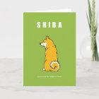 Shiba Inu Dog Drawing Happy Birthday Card | Zazzle.com