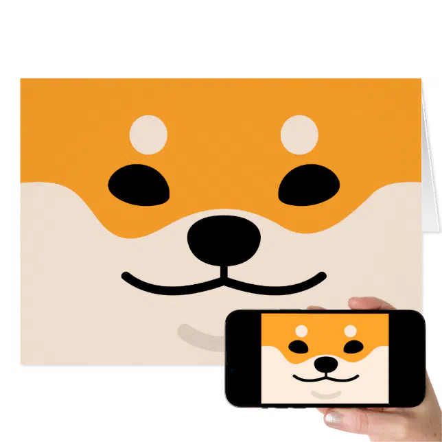 Shiba Inu Card | Zazzle