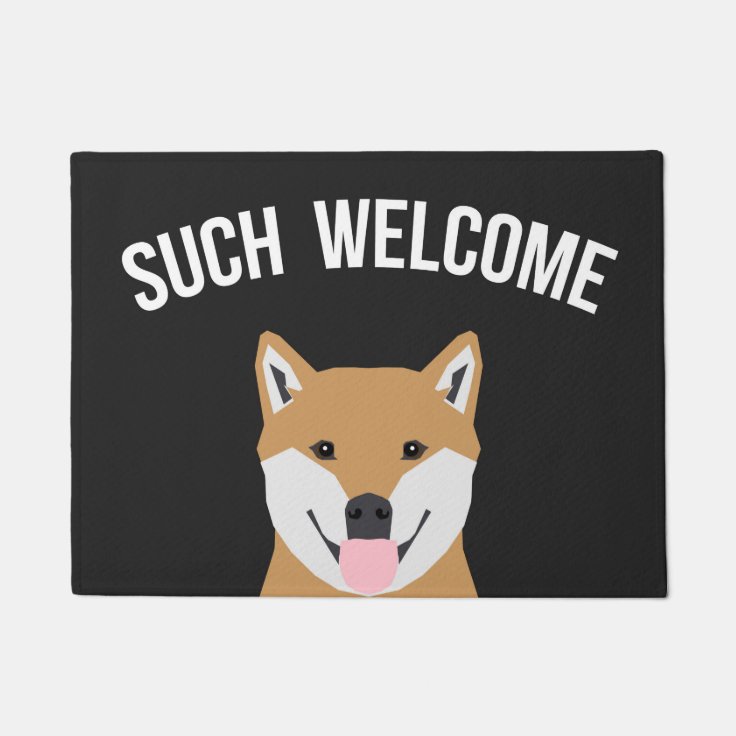 Shiba Inu - doge welcome mat | Zazzle