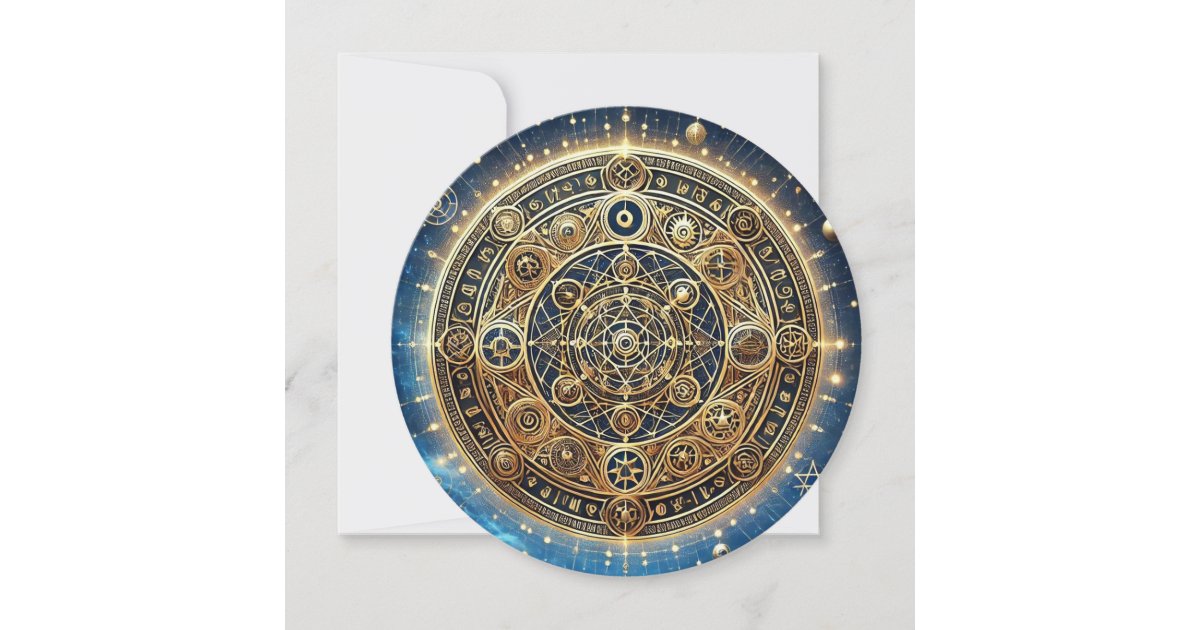 Shield of Warding Protection Sigil Greeting Card | Zazzle