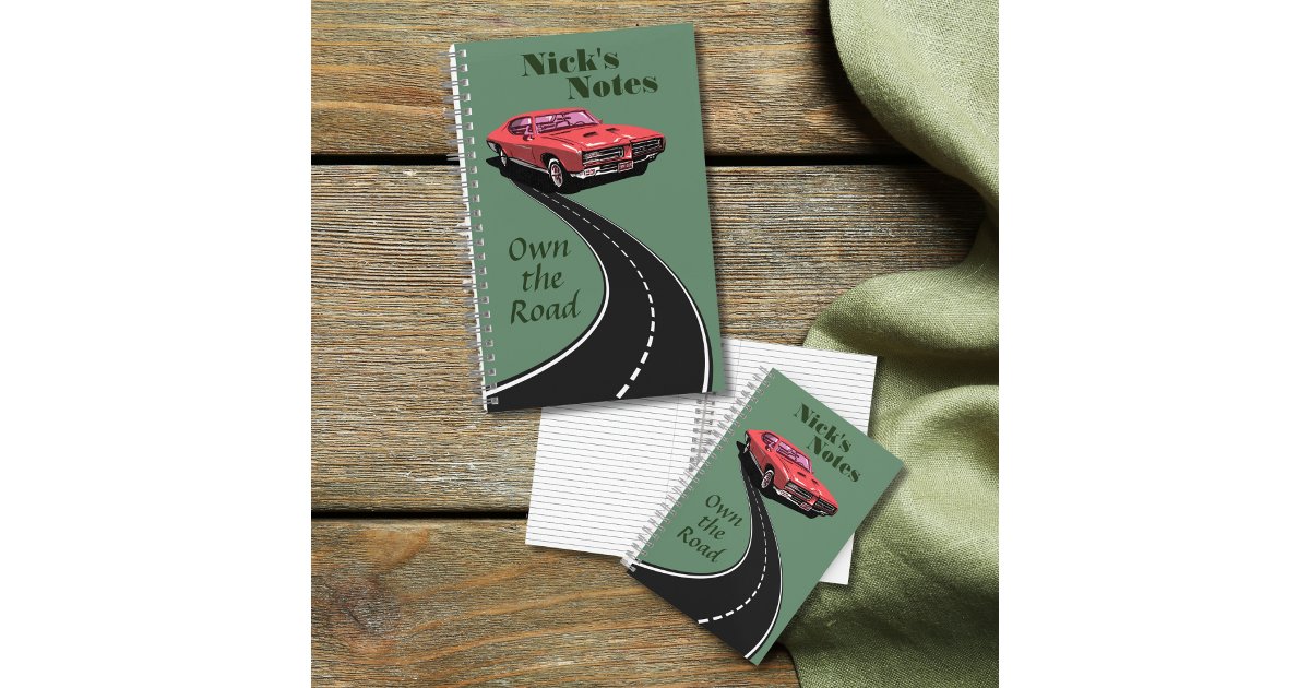 Shift into High Gear: Classic Car Notebook | Zazzle