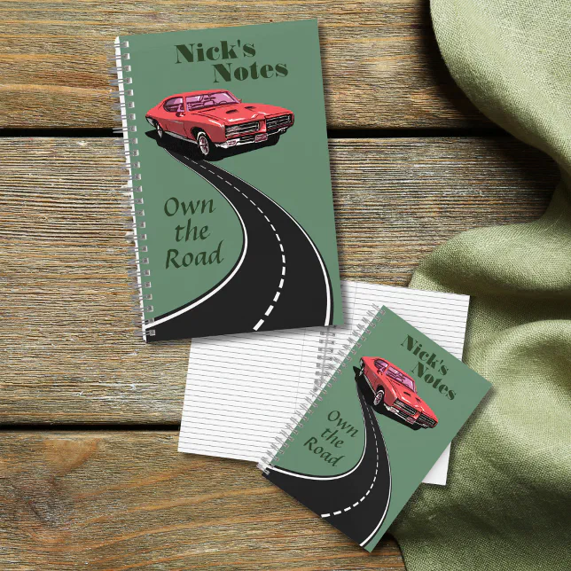 Shift into High Gear: Classic Car Notebook | Zazzle