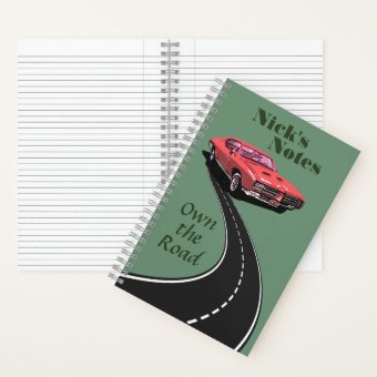 Shift into High Gear: Classic Car Notebook | Zazzle