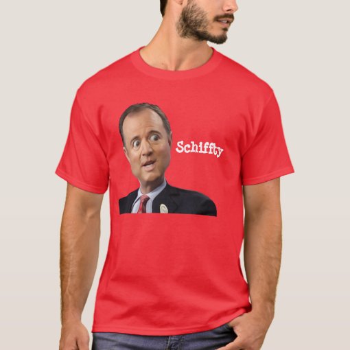 Shifty Adam Schiff Funny Political Caricature T-Shirt | Zazzle