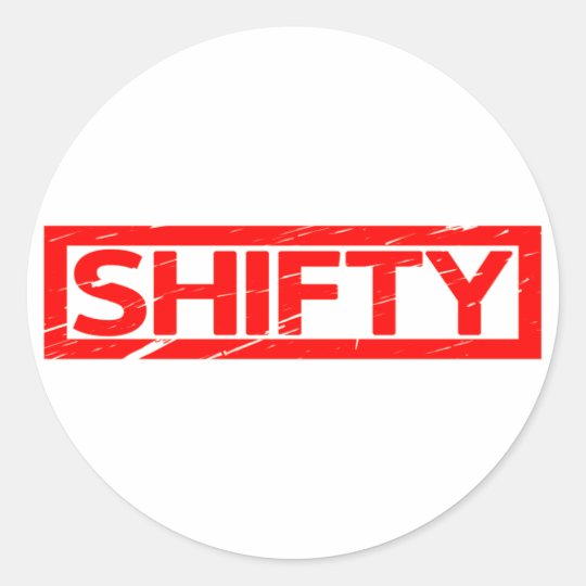 Shifty Stamp Classic Round Sticker | Zazzle.com