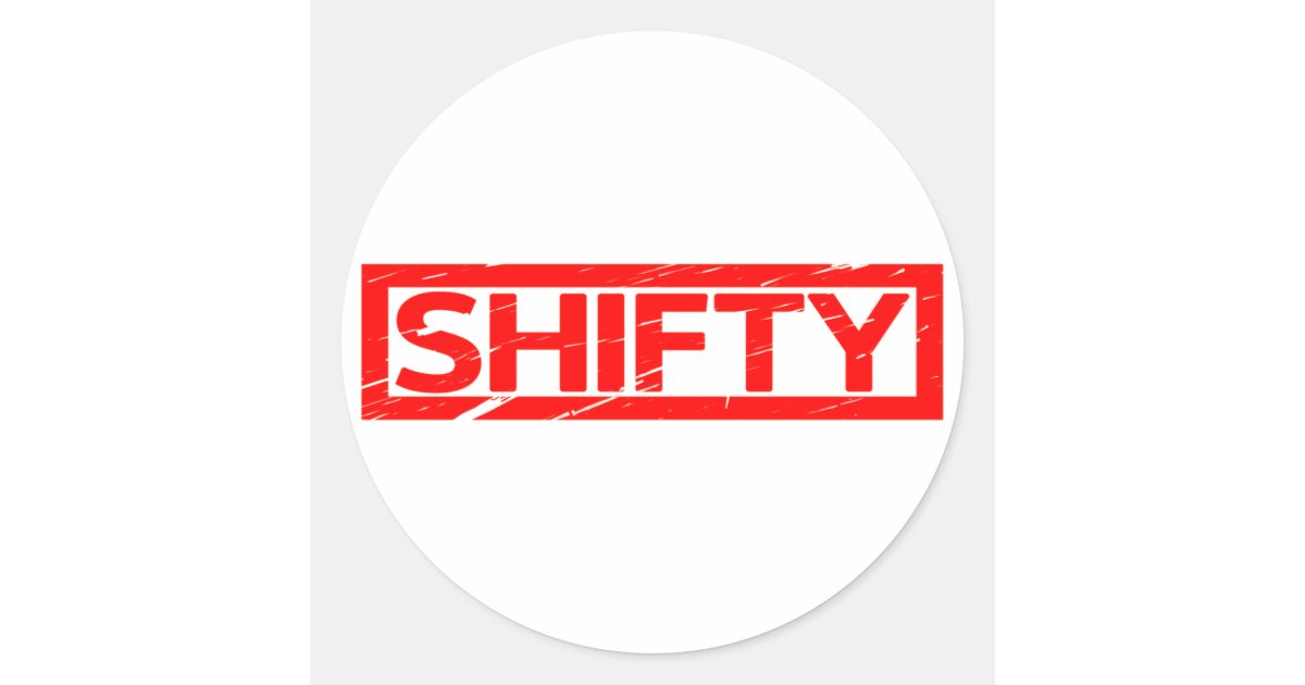 Shifty Stamp Classic Round Sticker | Zazzle