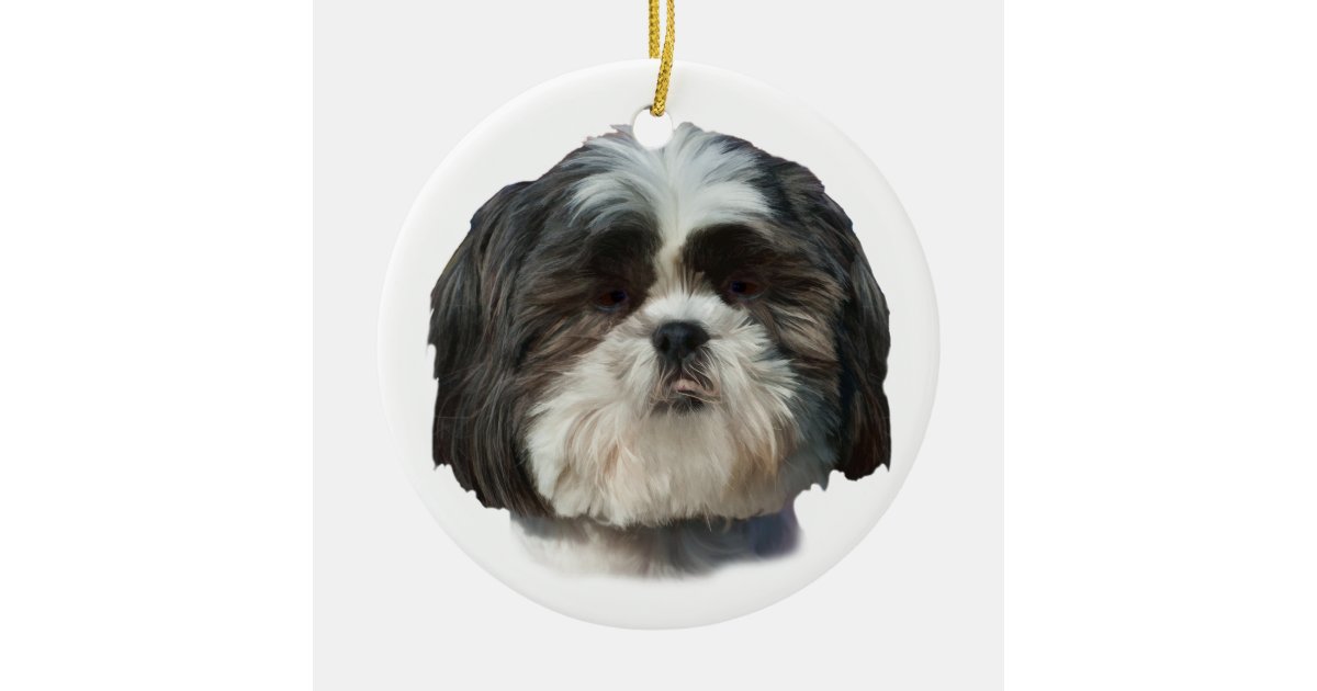 Shih Tzu Dog Ornament | Zazzle