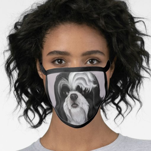 Shih tzu face mask | Zazzle