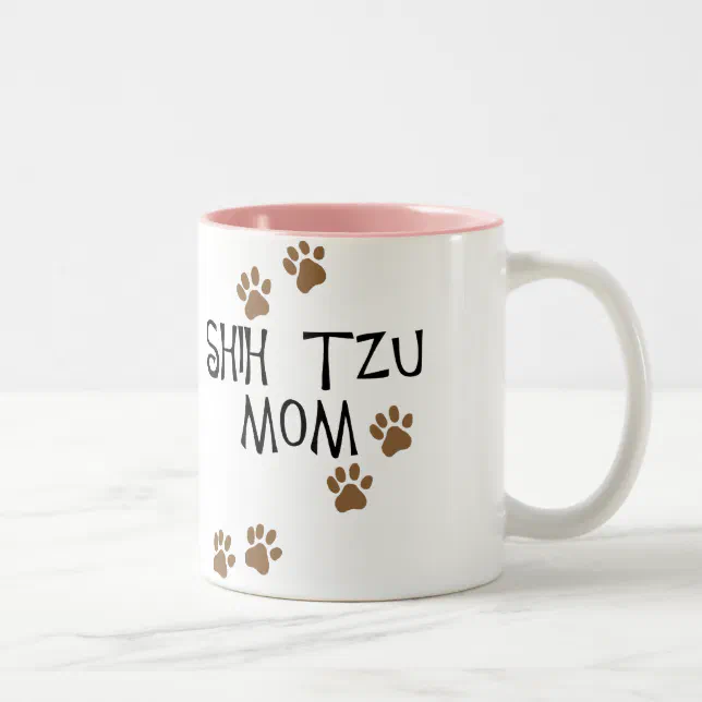Shih Tzu Mom Two Tone Coffee Mug Zazzle