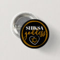 Shiksa Goddess Elegant Typography Funny Jewish Button | Zazzle