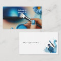 Shimmering Blue Eye Shadow Makeup Business Card | Zazzle