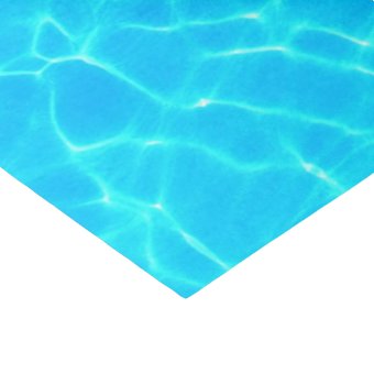 Shimmering Blue Pool Water Reflections Photo Tissue Paper | Zazzle